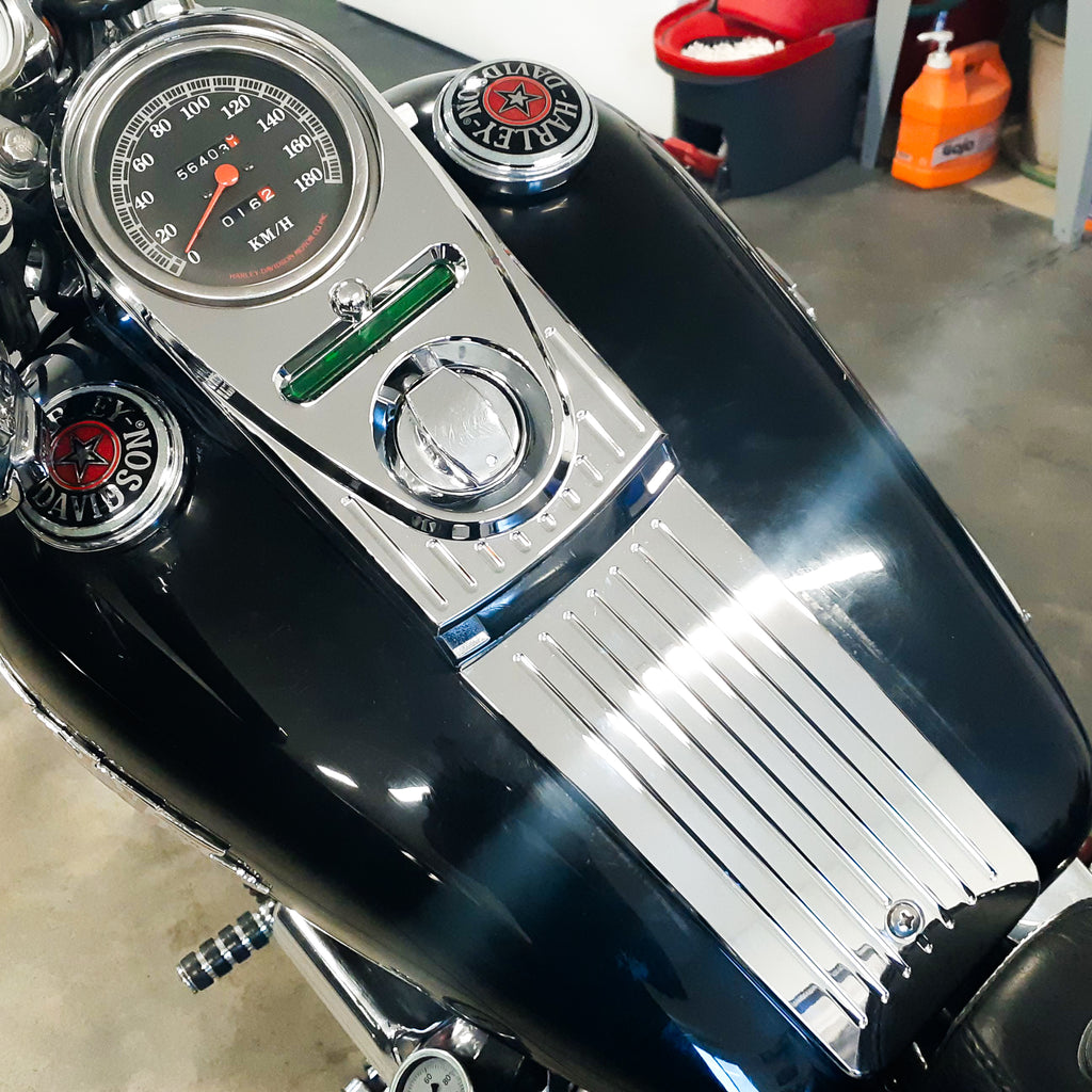 Early Model Softail Lower Dash Panel Ball-Mill – Joker Machine
