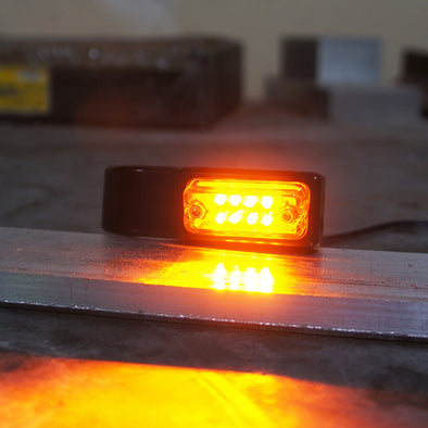 39mm Fork Mount Rectangle LED Turn Signal Black – Joker Machine